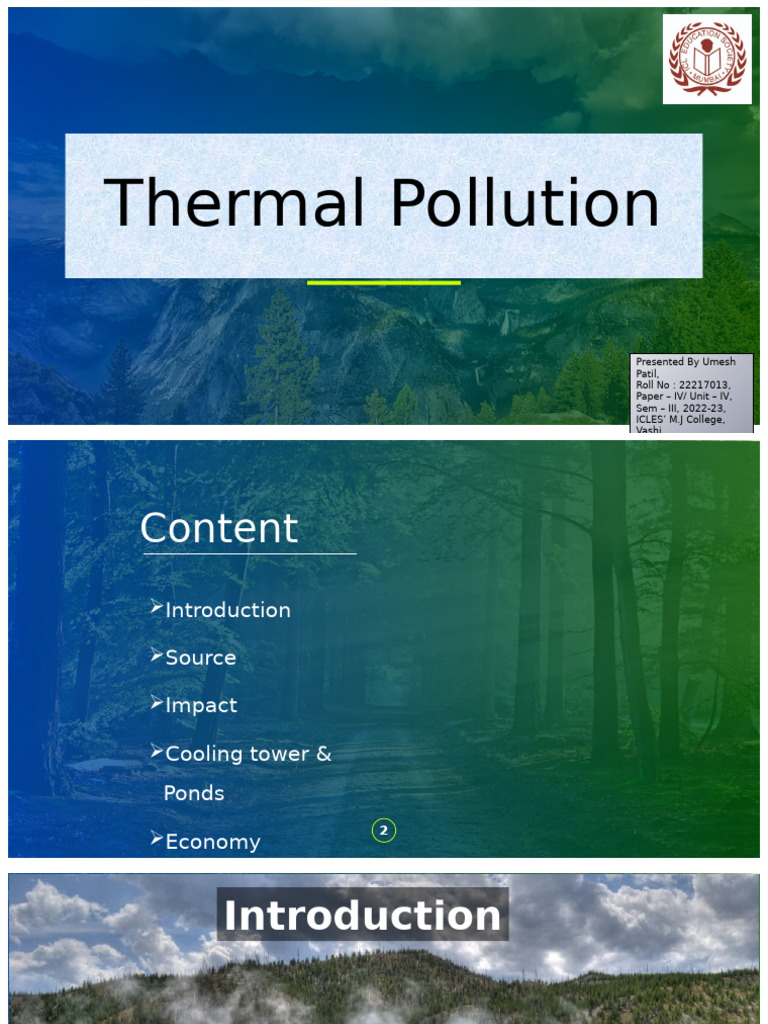 Thermal Pollution | PDF