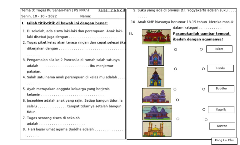 PS PPKN Tema 3, Senin 10-10-2022 | PDF