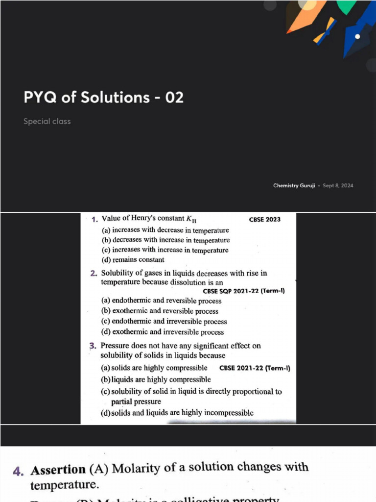 PYQ Solution Class 12 | PDF