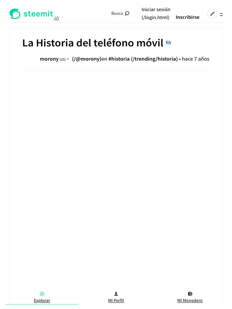 La Historia Del Teléfono Móvil | PDF | 3 G | Tecnología