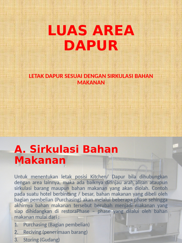 Luas Area Dapur | PDF