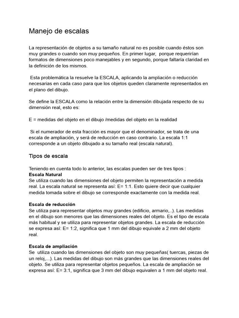 Manejo de Escalas, Cotas y Escalímetros | PDF