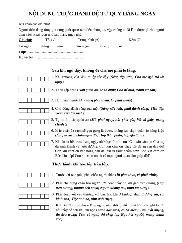 Noi Dung Thuc Hanh de Tu Quy | PDF