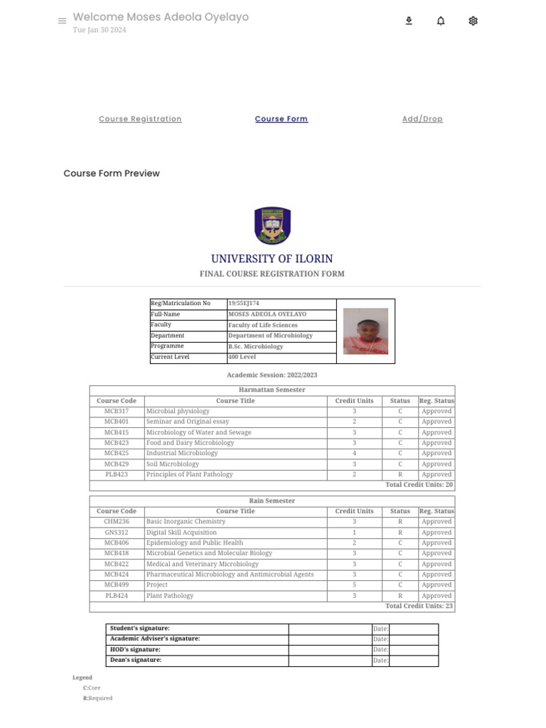 Unilorin Portal | PDF