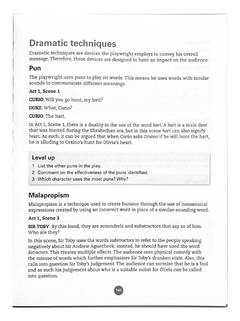 Dramatic Techniques | PDF