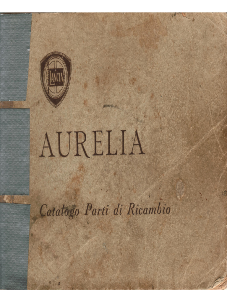 Aurelia 1st Series Parts Book | PDF