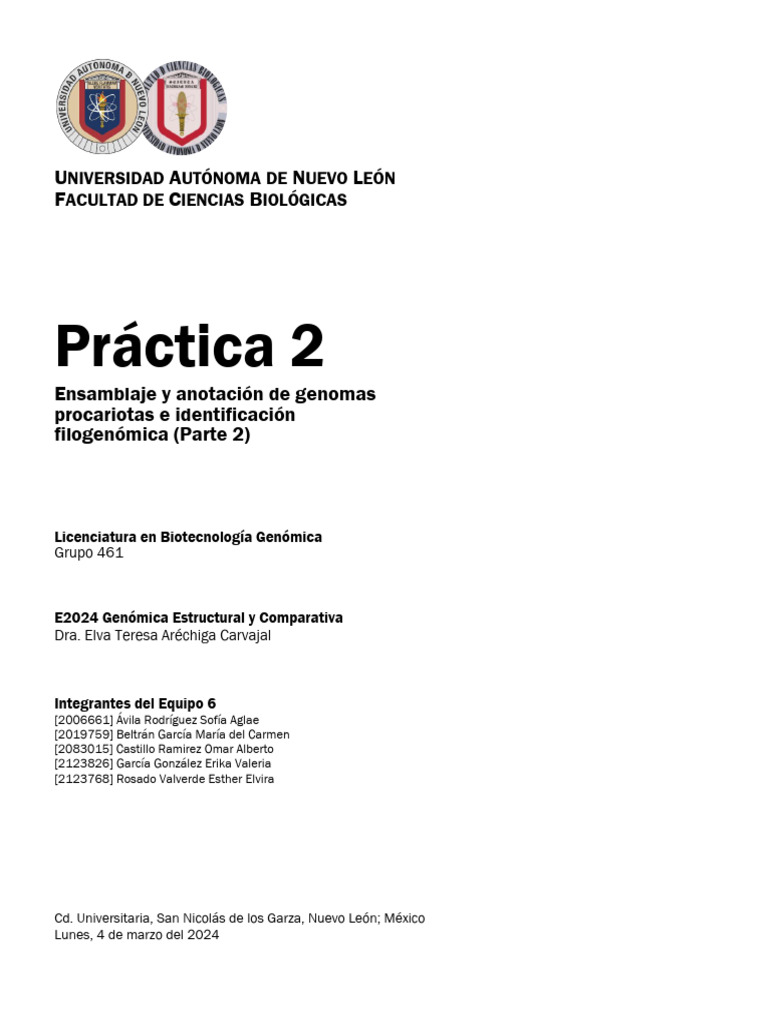 Práctica2 Eq6 Gpo461 | PDF