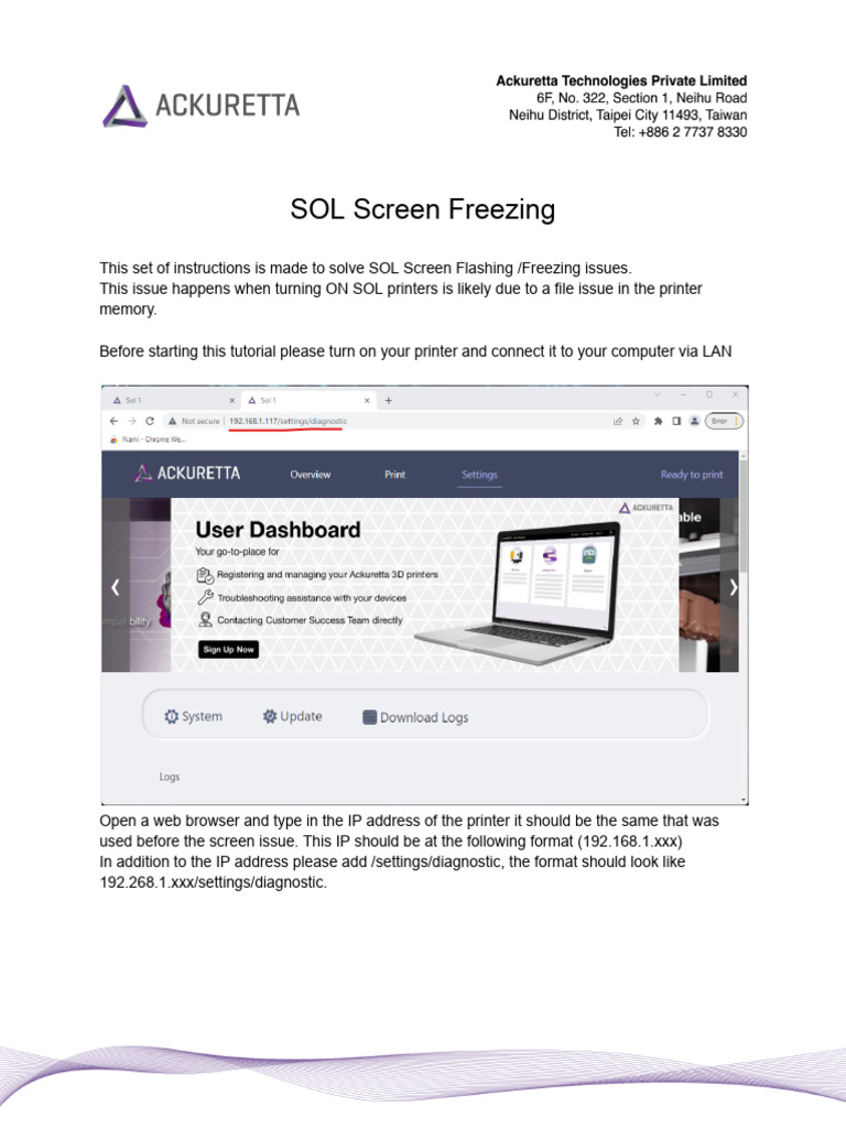 SOL Screen Freezing Guide-3 | PDF