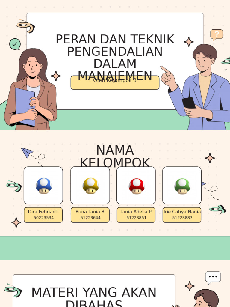 Kel 3 - 1DF01 - Peran Dan Teknik Pengendalian Dalam Manajemen - ATA ...