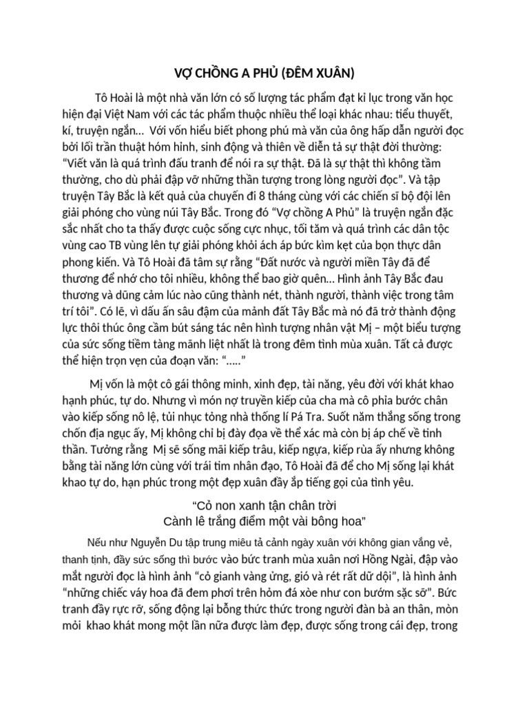 V CH NG A PH (Đêm Xuân) | PDF