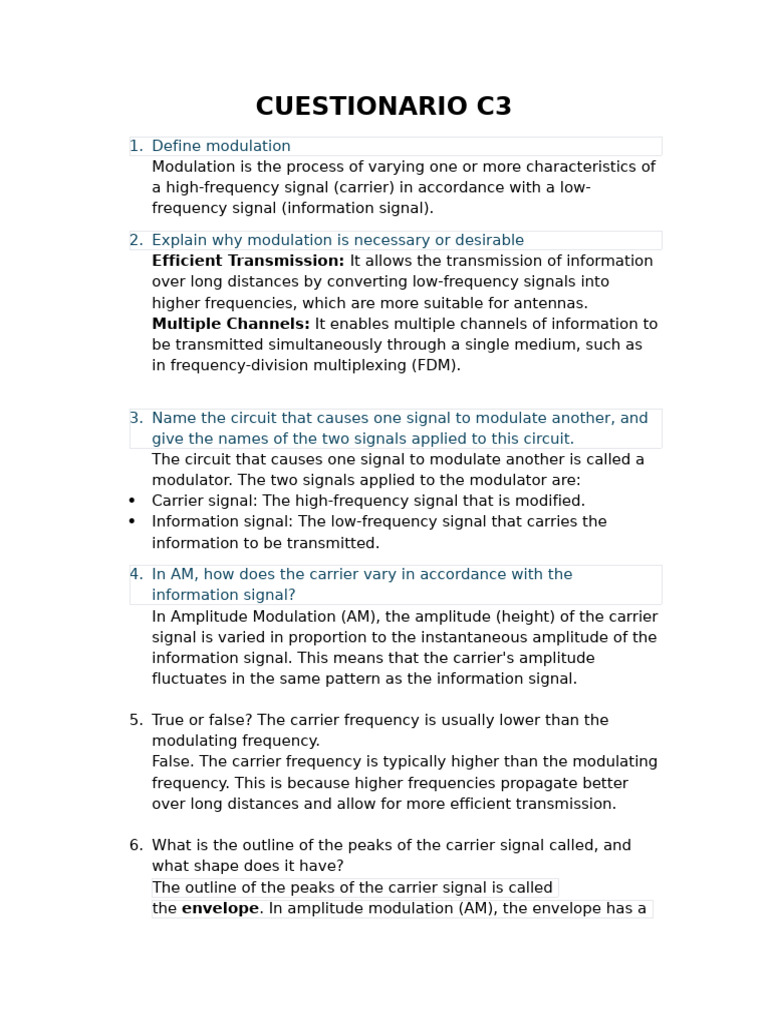 Cuestionario C3 | PDF | Ciencia y matemática