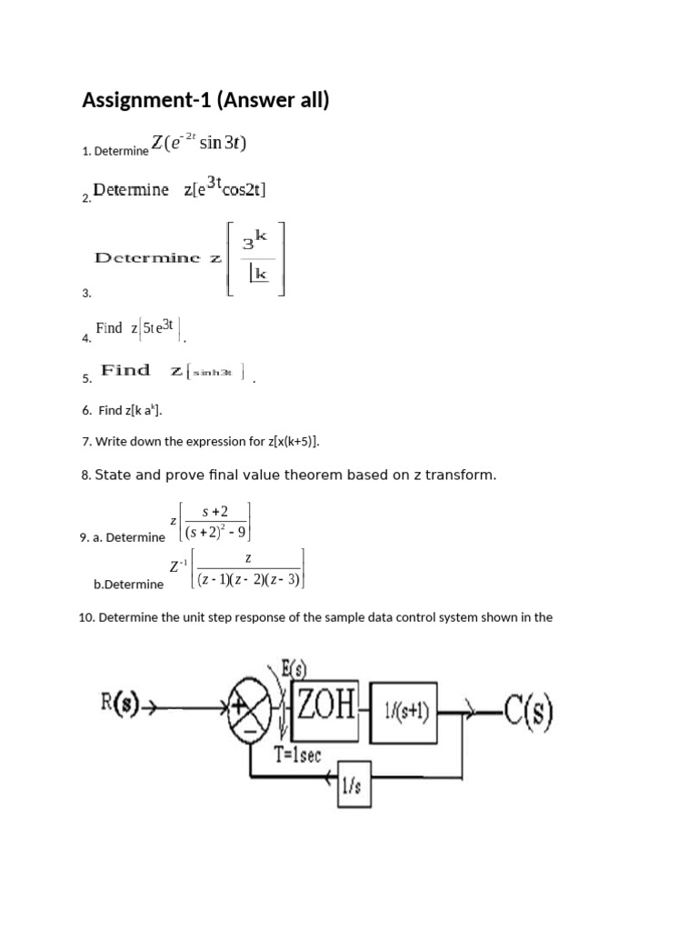 ACS Assignment 1 and 2 | PDF
