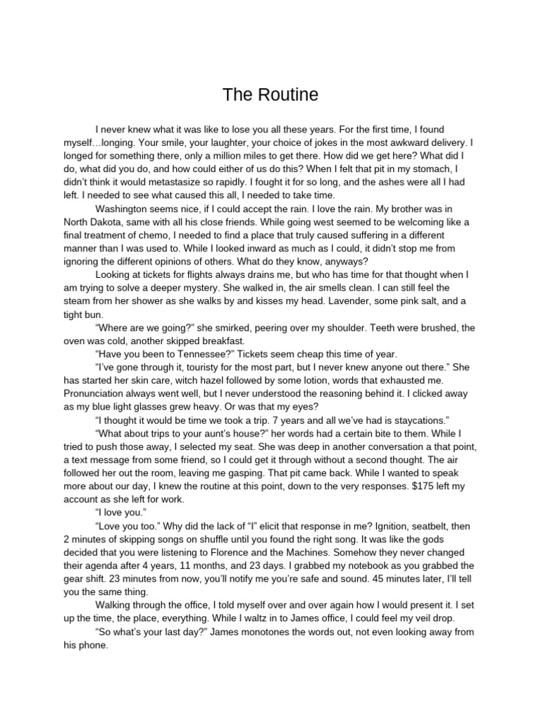 Short Story Draft | PDF