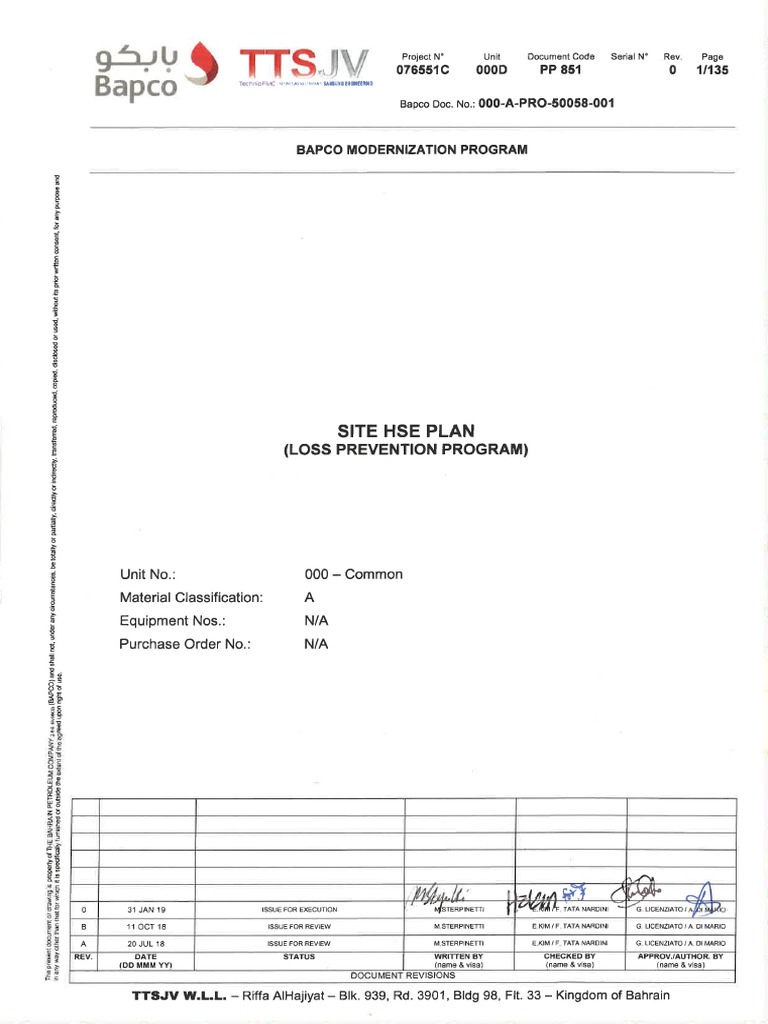 000-A-Pro-50058-001-R0 - Site Hse Plan | PDF