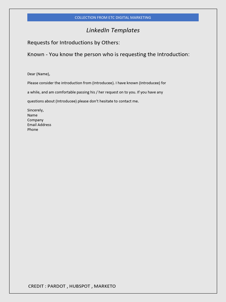 Linkedin - Message - Scripts Important PDF | PDF