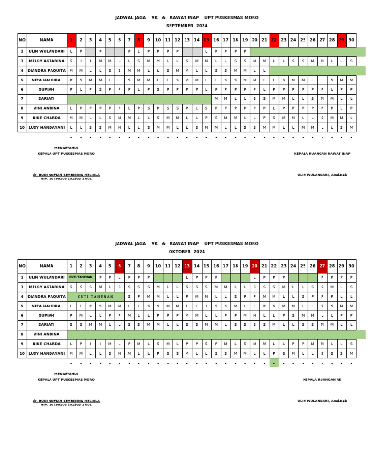 Jadwal VK Ok 2024-1 | PDF