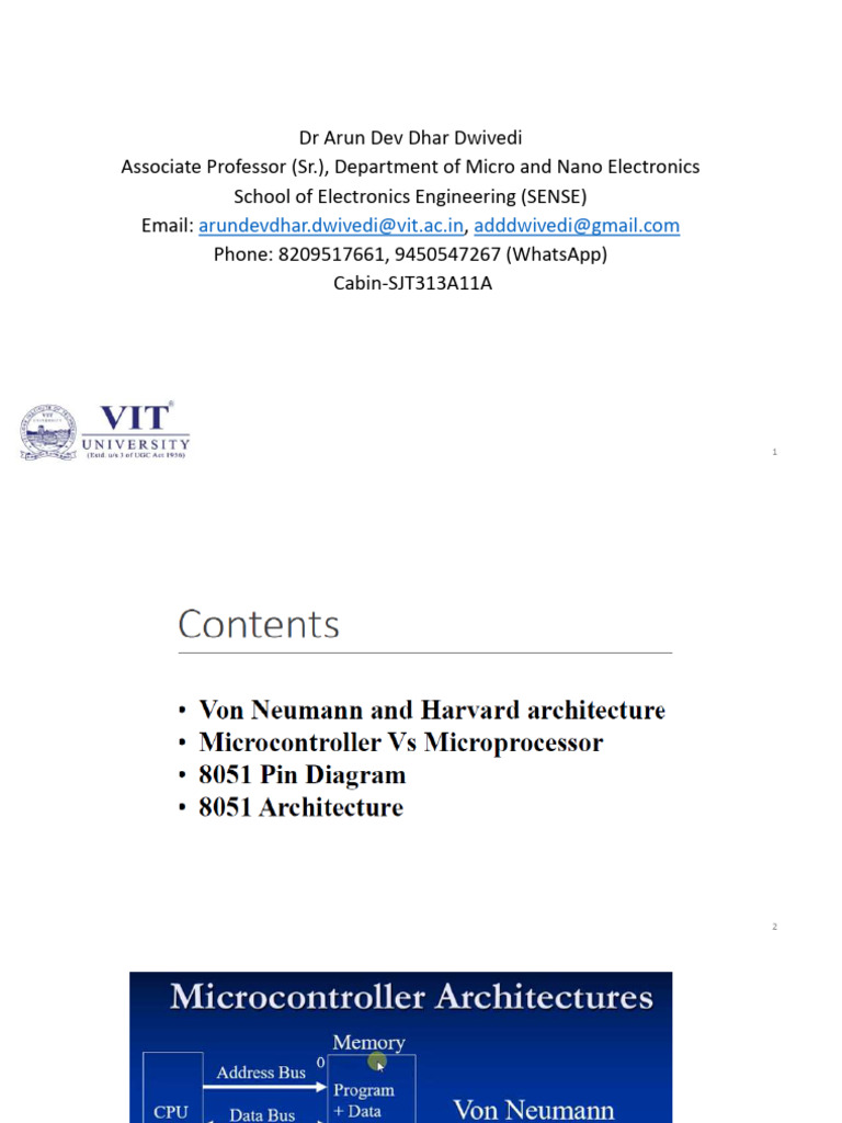 Welcome To The Course-Microprocessors and Microcontrollers Code ...