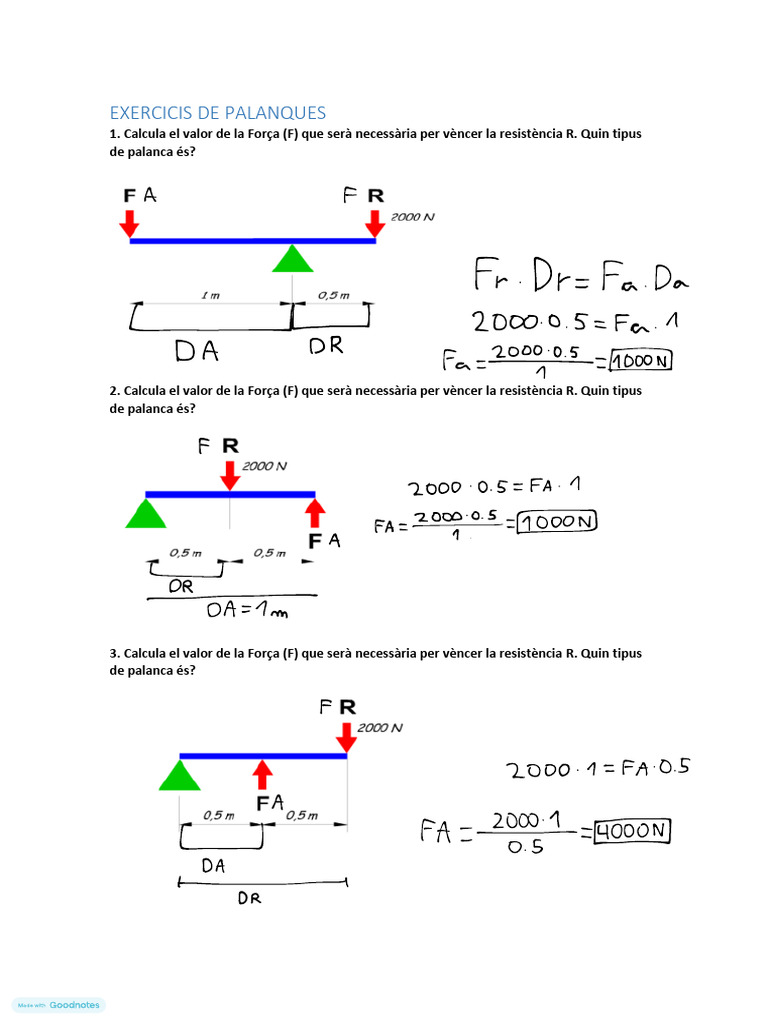 Exercicis de Palanques 2023-2024 1 | PDF