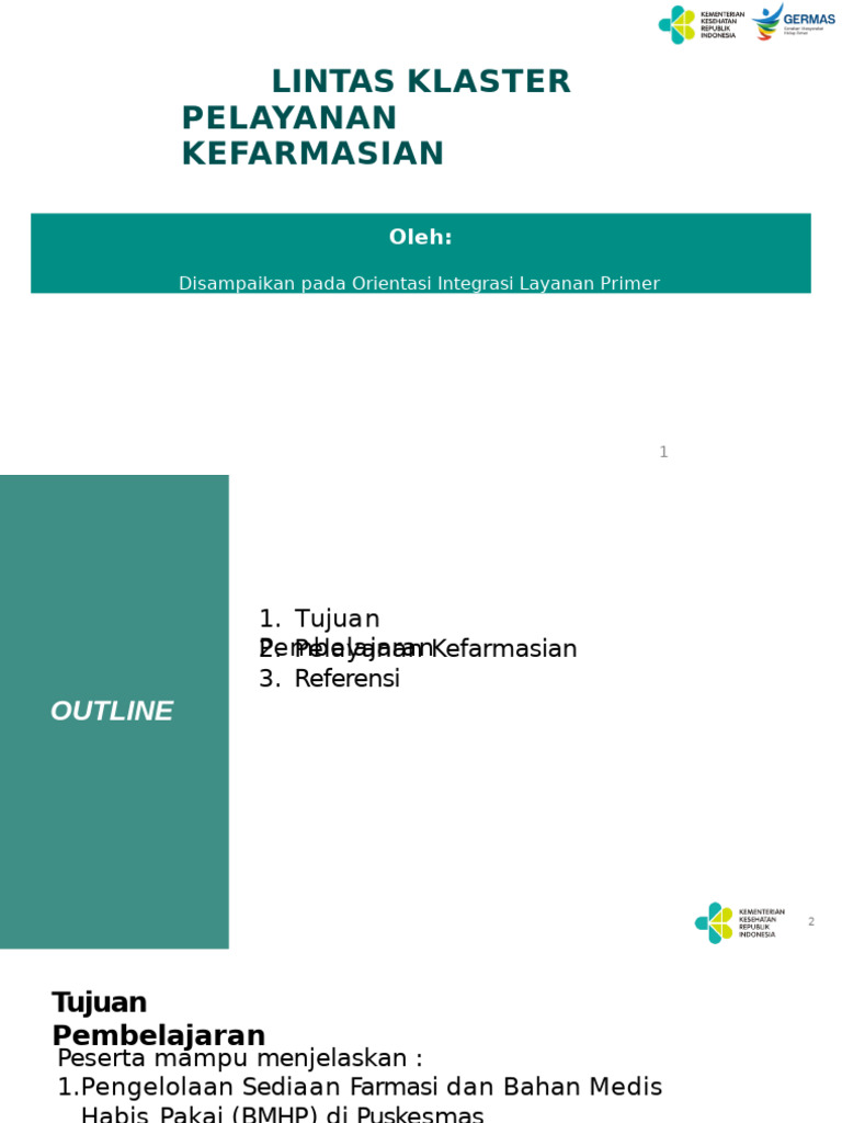 B. Pelayanan Lintas Klaster (Farmasi) | PDF | Pengembangan Diri ...