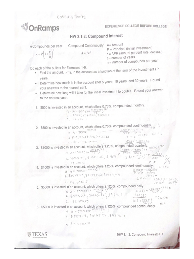 3.1.2 Compound Interest | PDF