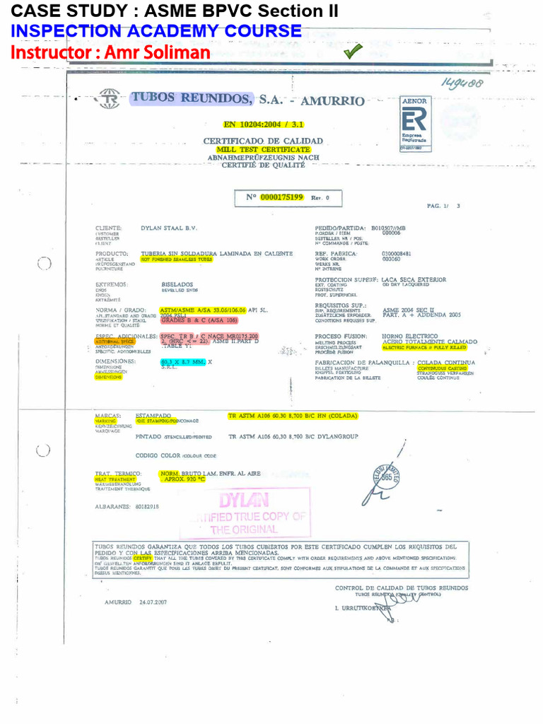 Case Study - Pipe Sa 106-B | PDF