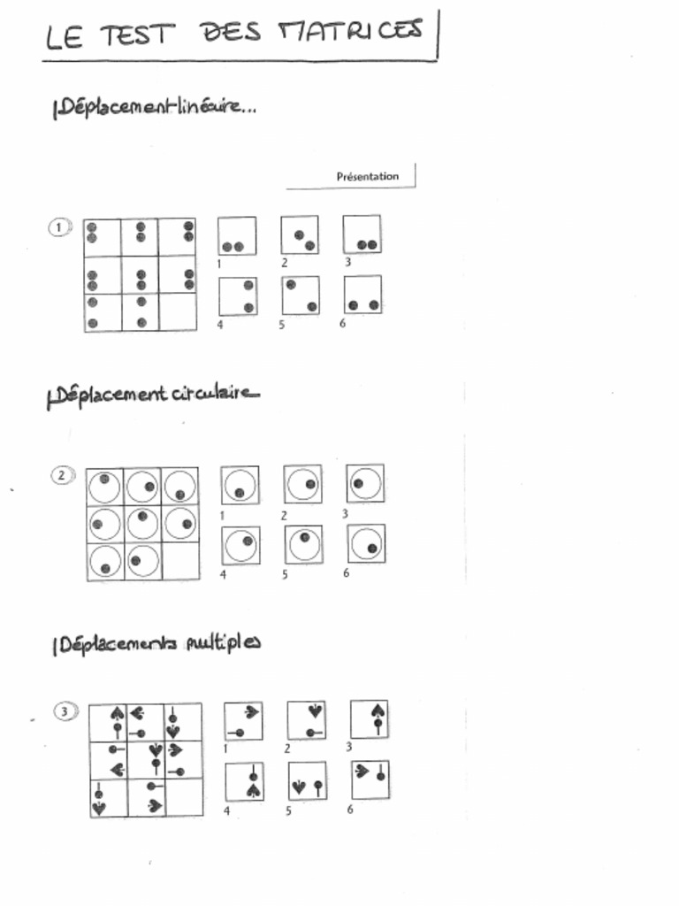 Test Des Matrices | PDF
