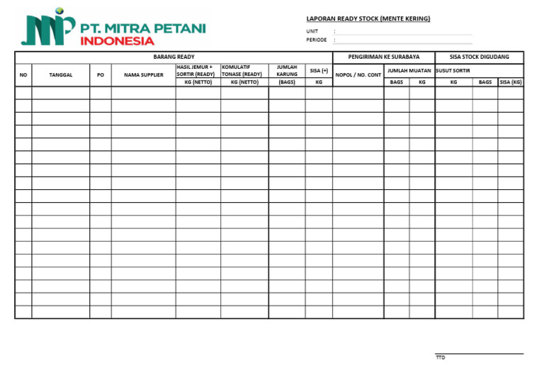 Form Lap Ready Stock Mpi | PDF