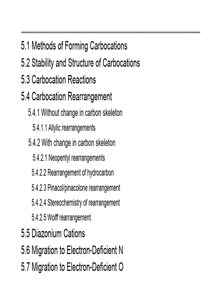 Chapter 5. Carbocations, Electron-Deficient N and O Atoms and Their ...