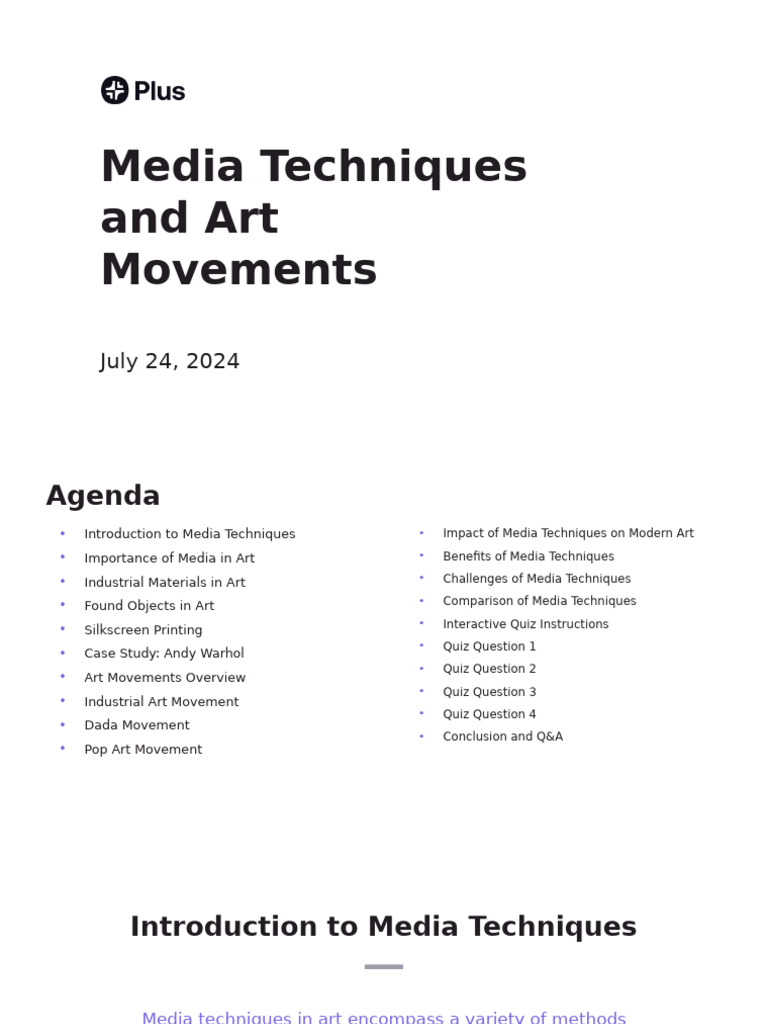 ARTS10 Q1 10 WK6-8 Media Techniques and Art Movements | PDF