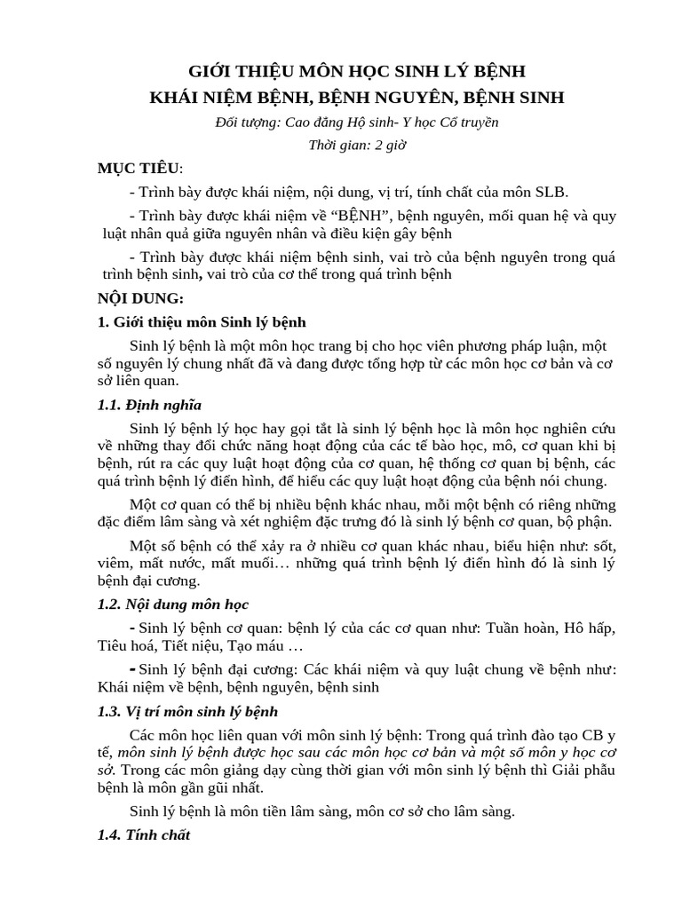 Giao Trinh SLB-MD - CĐ Hs-Yhct - 23-24 | PDF | Vietnam | Southeast Asia