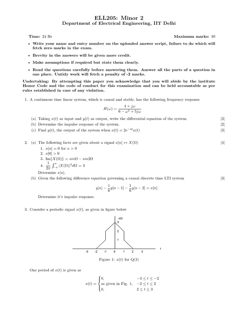 ELL205 Minor2 2020-21 Sem2 | PDF