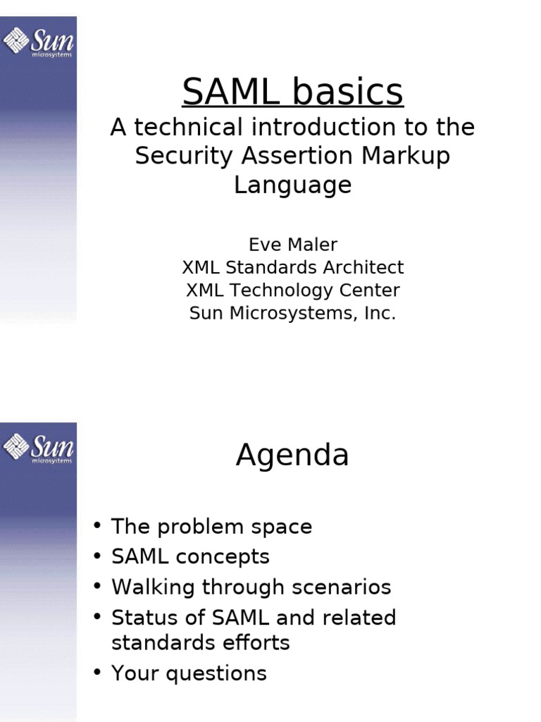 Security Assertion Markup Language Basics | PDF