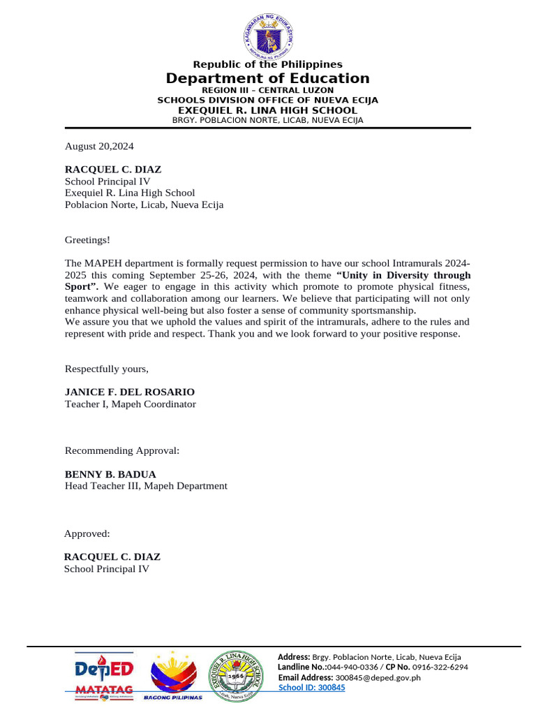 Intramurals Guidelines 2024 | PDF