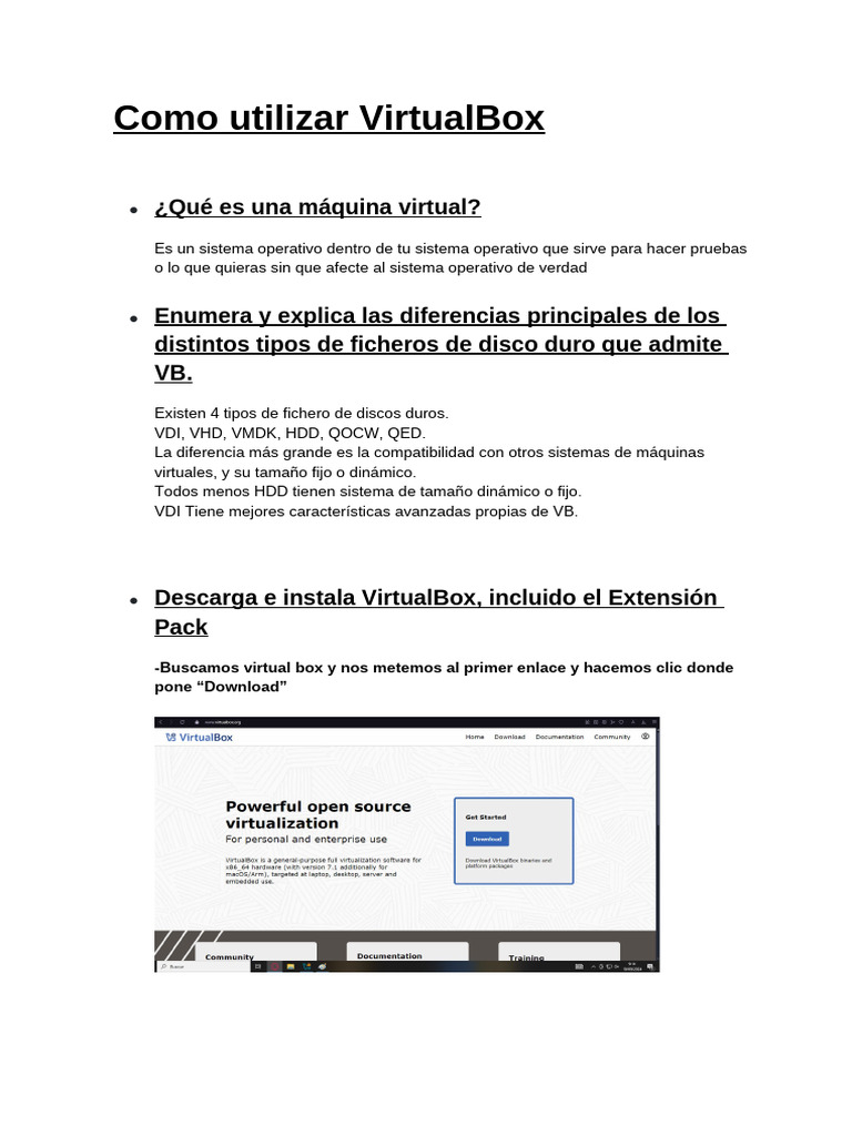 Manual de VirtualBox | PDF