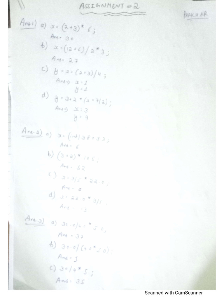 C Assignment 2 | PDF