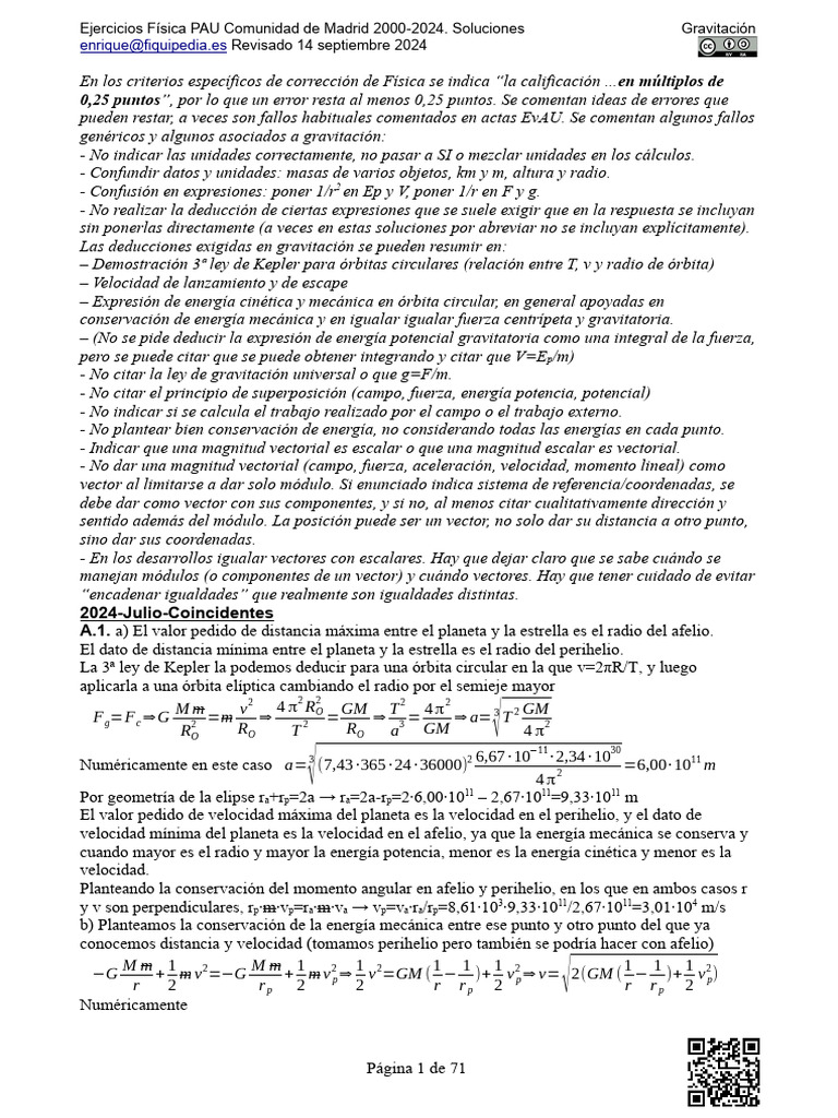 F2 PAU Gravitacion Soluc | PDF