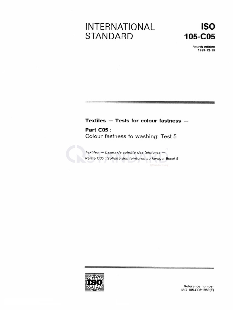 ISO 00105-C05-1989 Scan | PDF