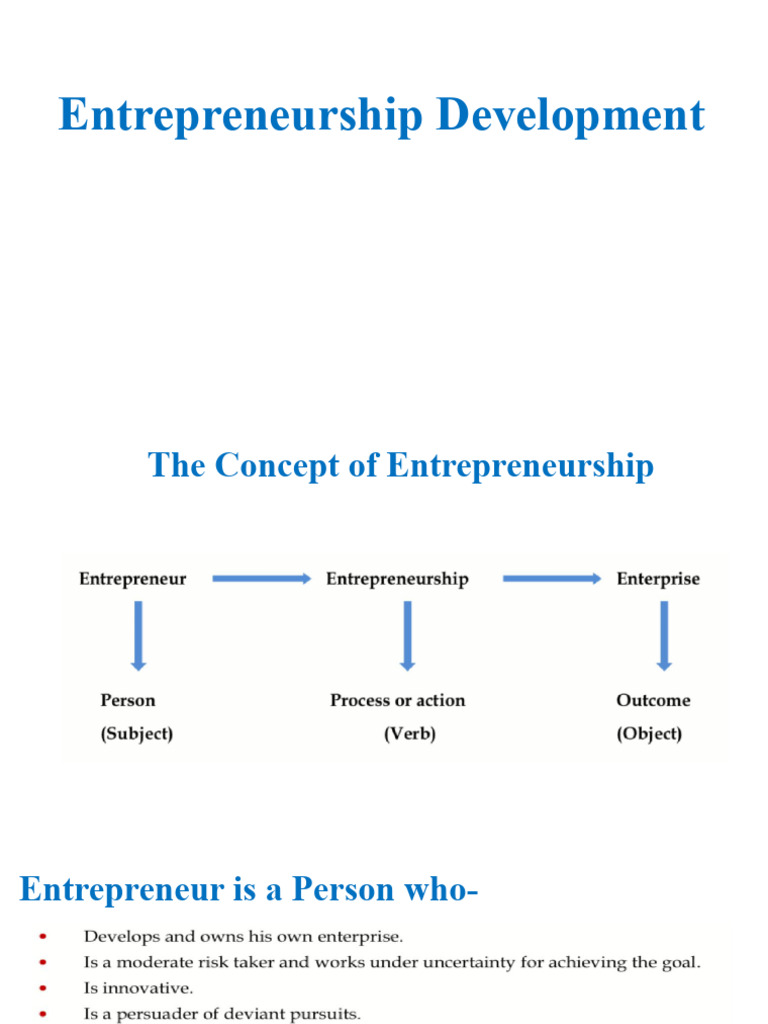 Entrepreneurship Development | PDF