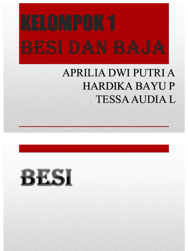 Besi Dan Baja | PDF