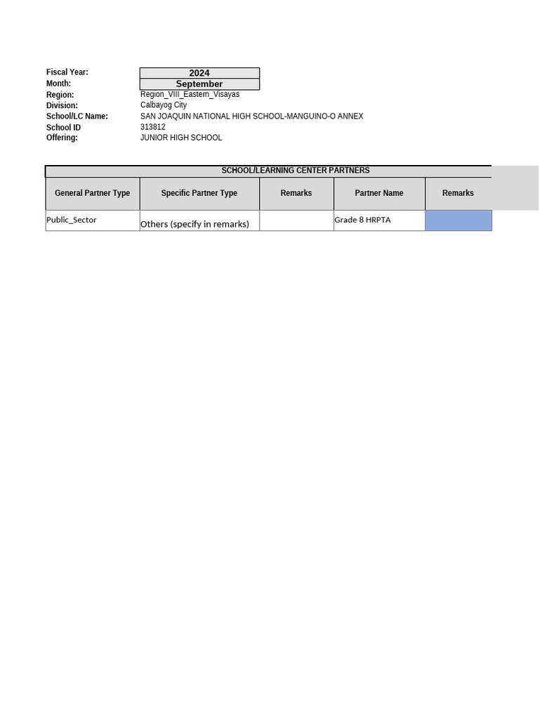 September DPDS - Template - 313812 | PDF