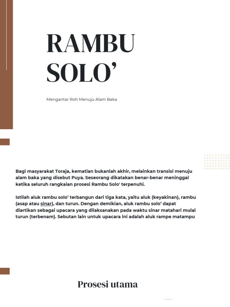 Rambu Solo' | PDF | Art