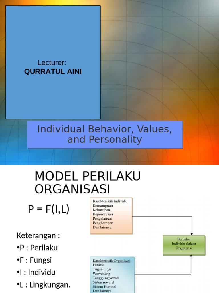 Individual Behaviour | PDF