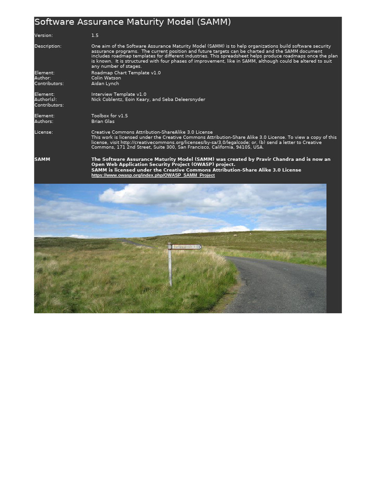 SAMM Assessment Toolbox V1.5-Example FINAL | PDF | Computer Security ...