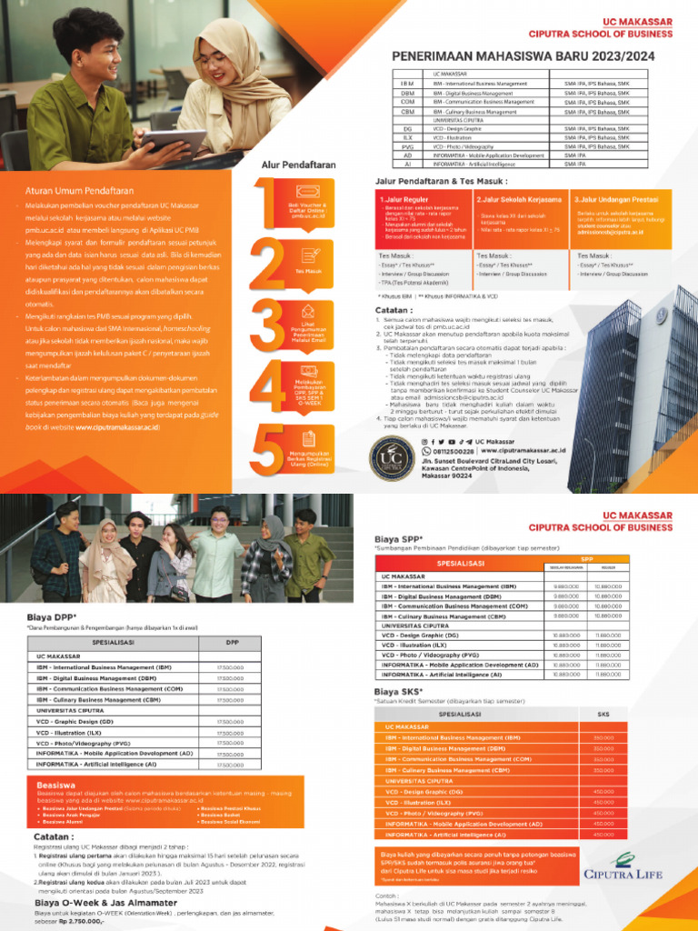 Pricelist UC Makassar 2023 2024 | PDF