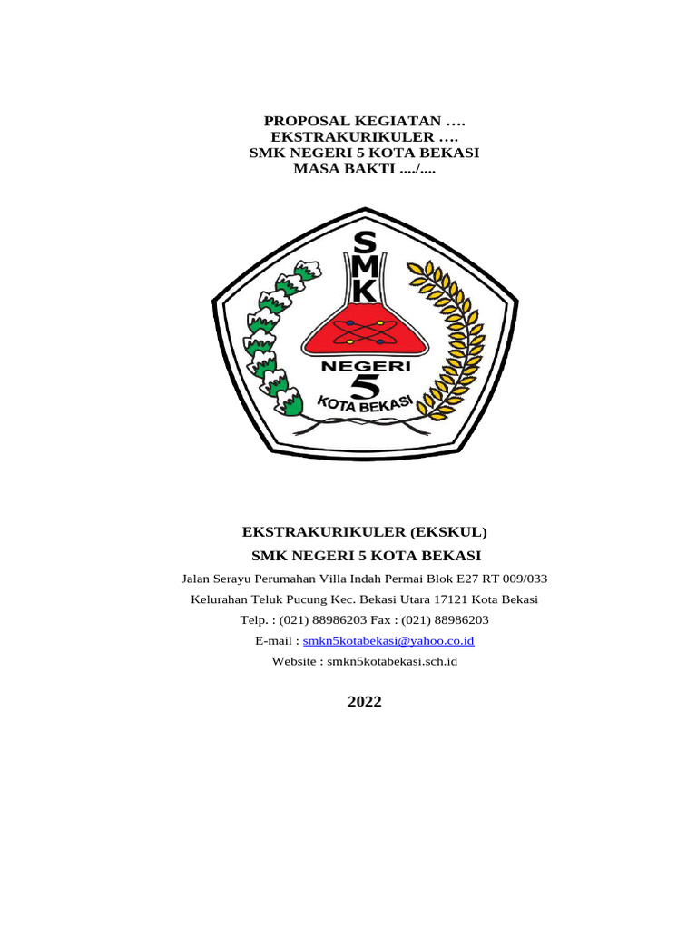 Sistematika Proposal Kegiatan Ekskul | PDF | Karier & Perkembangan | Seni