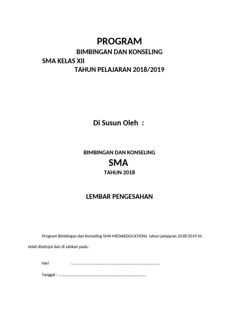 Contoh Program BK | PDF