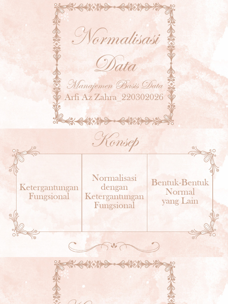 Normalisasi Data | PDF
