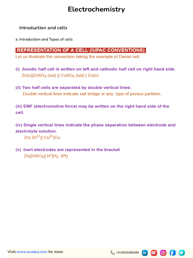 Electrochemistry | PDF