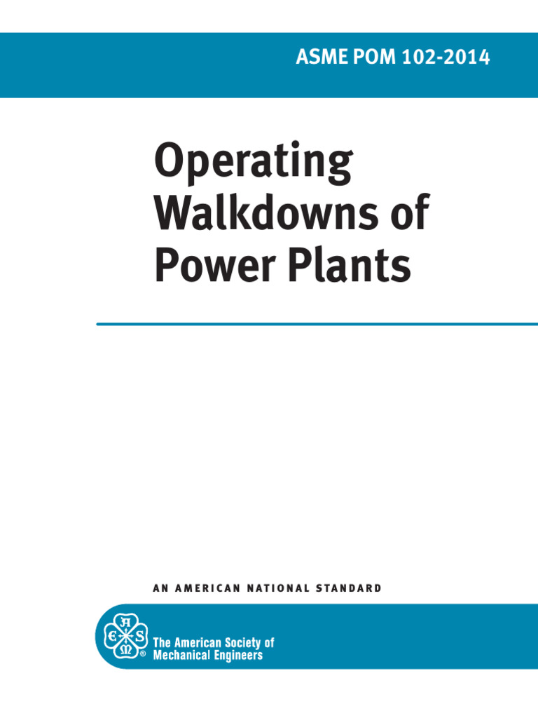 ASME - Operating Walkdown of Power Plant | PDF