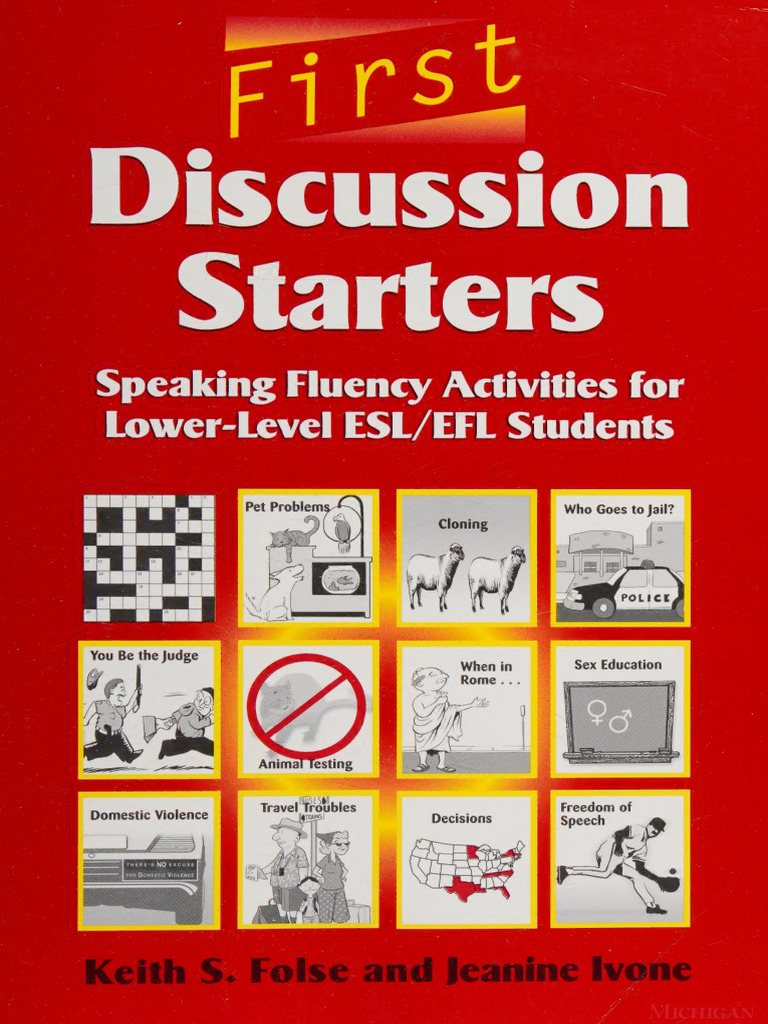 Starters: Speaking Fluency Activities For | PDF